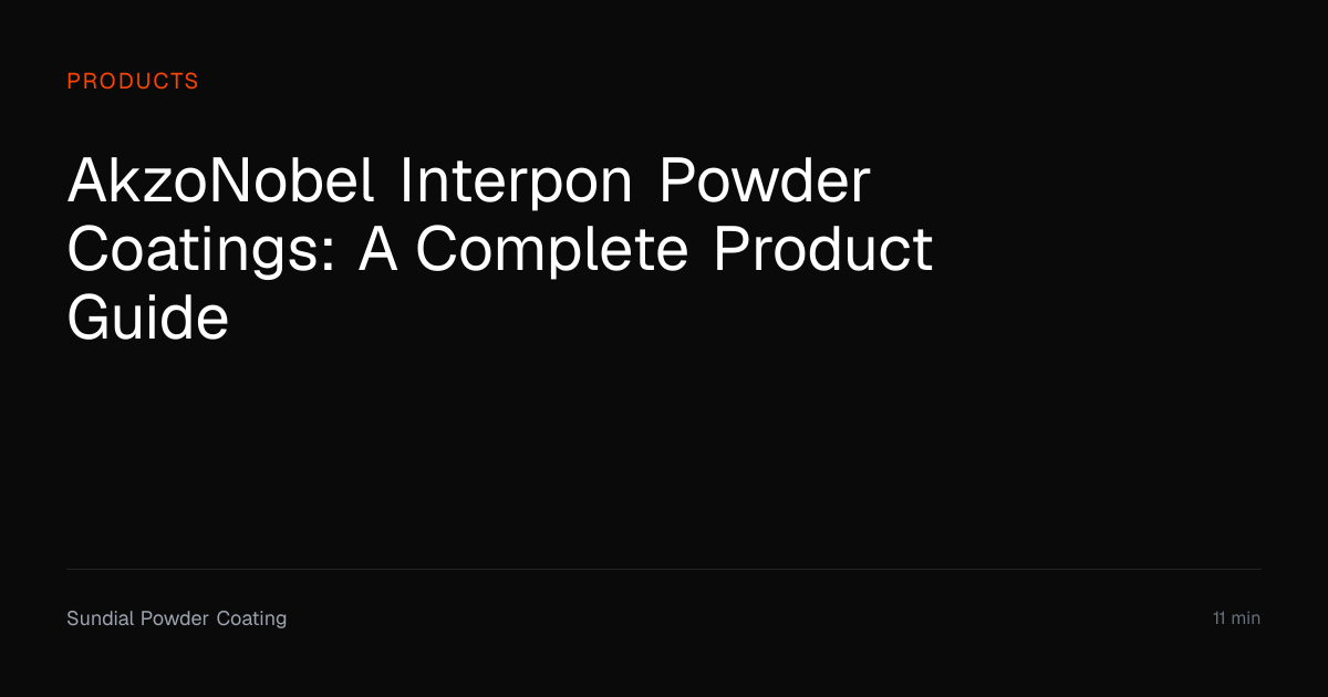 AkzoNobel Interpon Powder Coatings — Product Guide | Sundial Powder ...